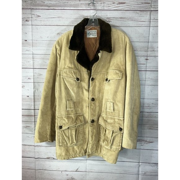 Kmart | Jackets & Coats | Vintage Kmart Mens Size Xl Corduroy Coat Tan ...